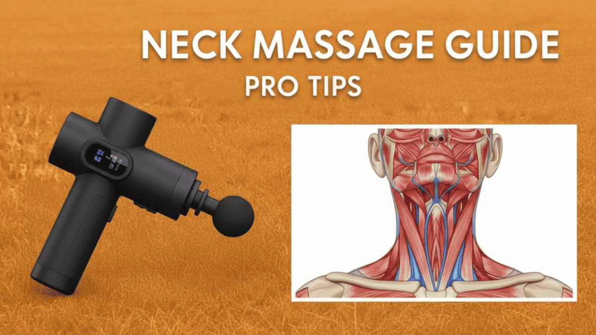 How to Use Massage Gun on Neck